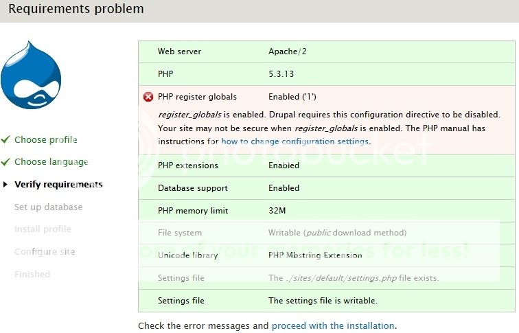 PHP register globals Enabled ('1') | Drupal.org