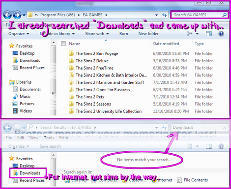 Mod The Sims - Downloads folder..